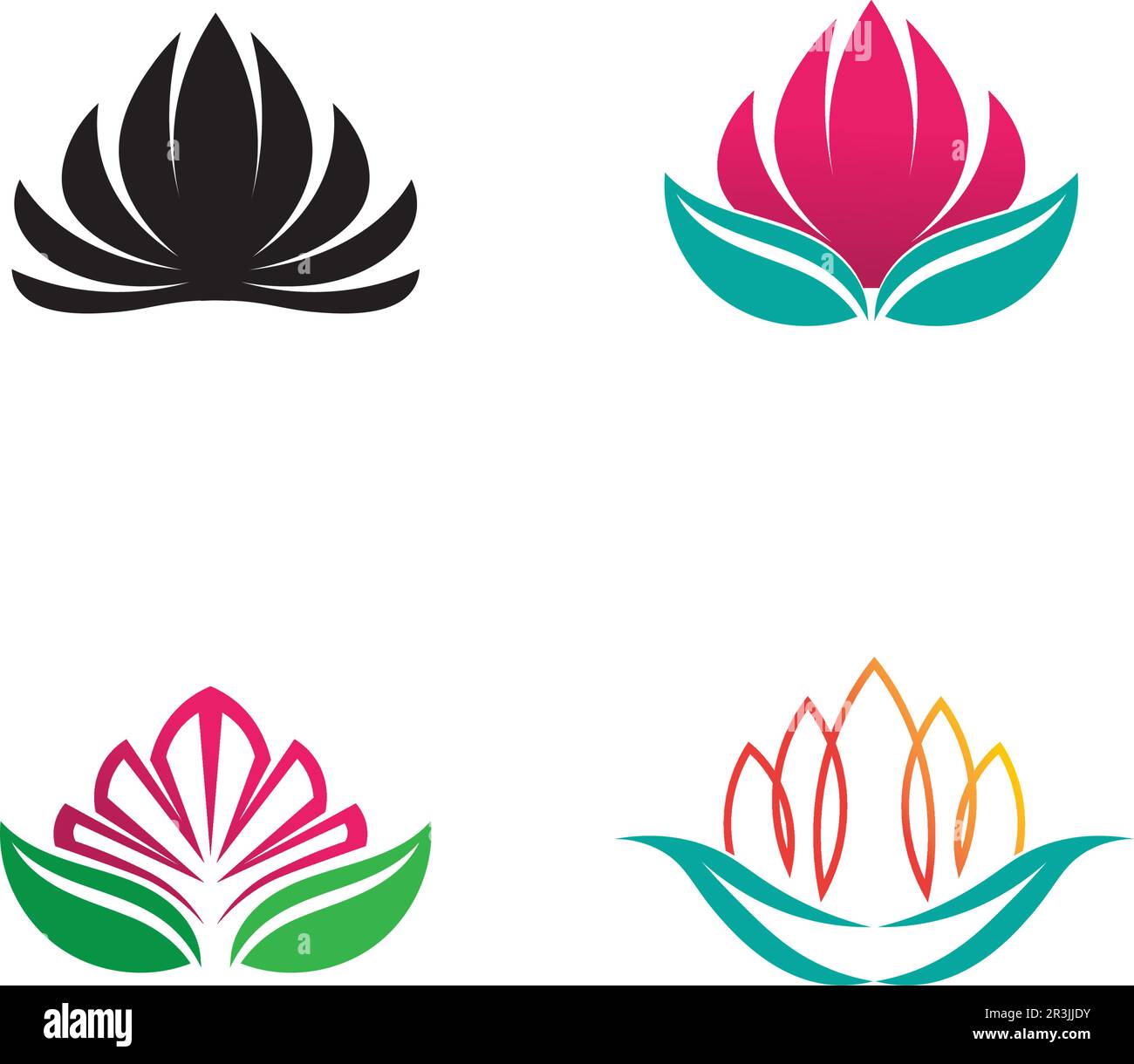 Stylized lotus flower icon vector background design logo Stock Vector ... Stylized lotus flower icon vector background design logo Stock Vector ...
