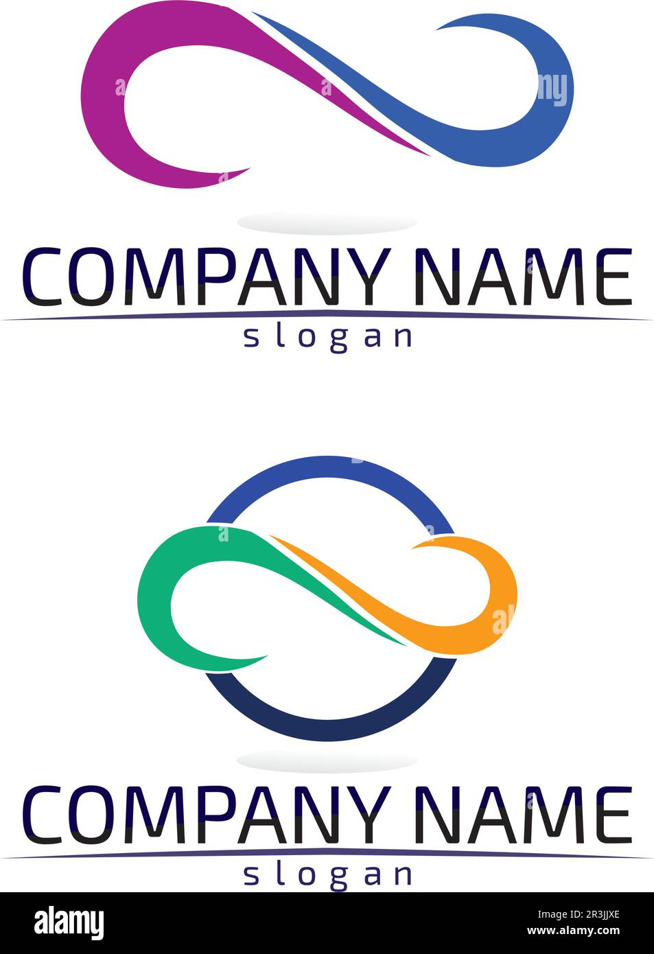 infinity logo and symbol template icons app design Stock Vector Image ...