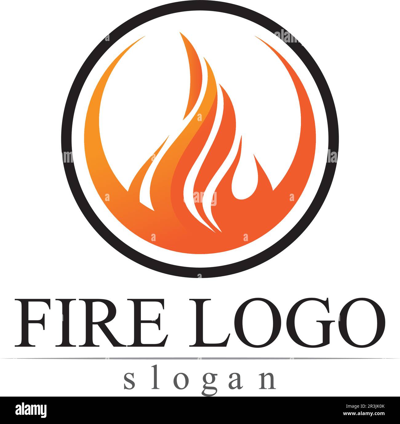 Fire flame nature logo and symbols icons template Stock Vector Image ...