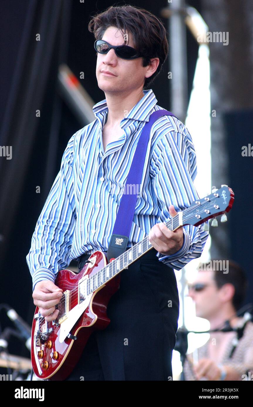 Imola Italy 2002-06-16: Robin Brown guitarist of Cousteau at the ...