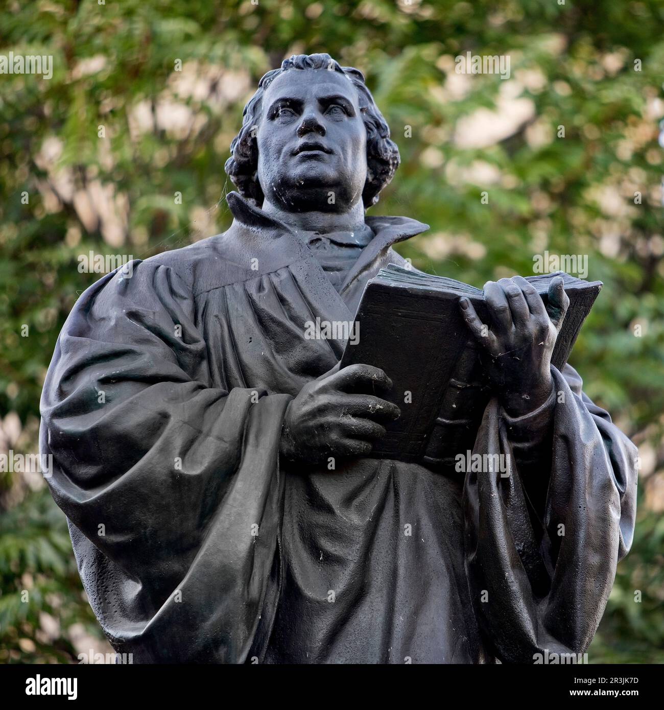 Luther monument by sculptor Fritz Schaper in Erfurt, Thuringia, Germany ...
