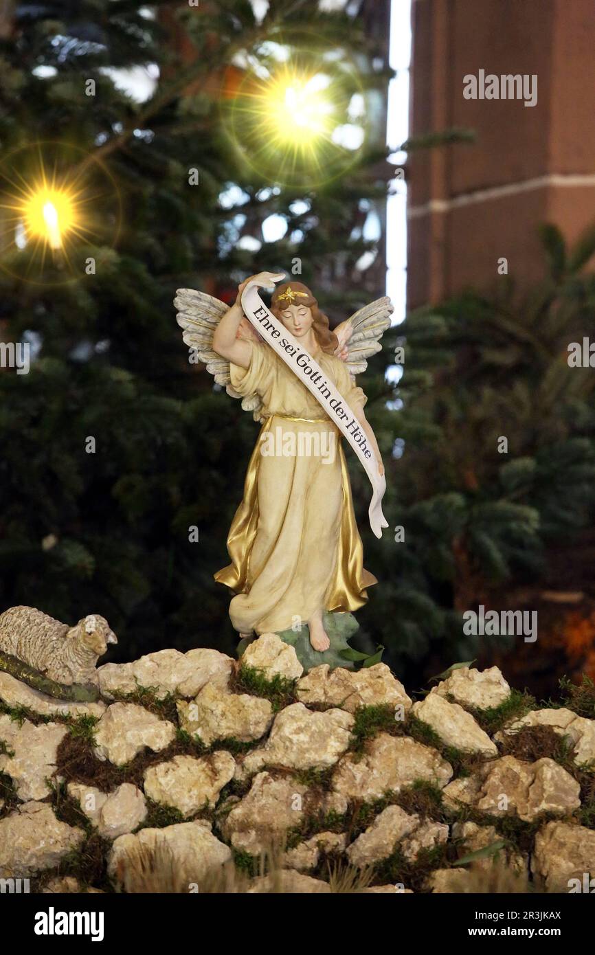 Christmas crib angel hi-res stock photography and images - Alamy