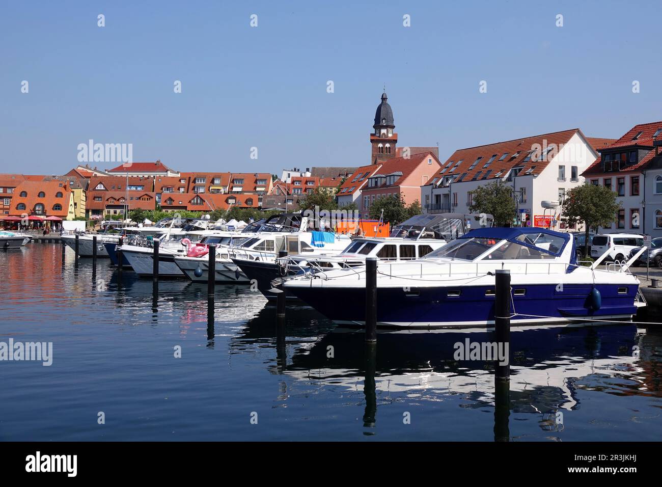 Port in Waren on the Mueritz Stock Photo - Alamy