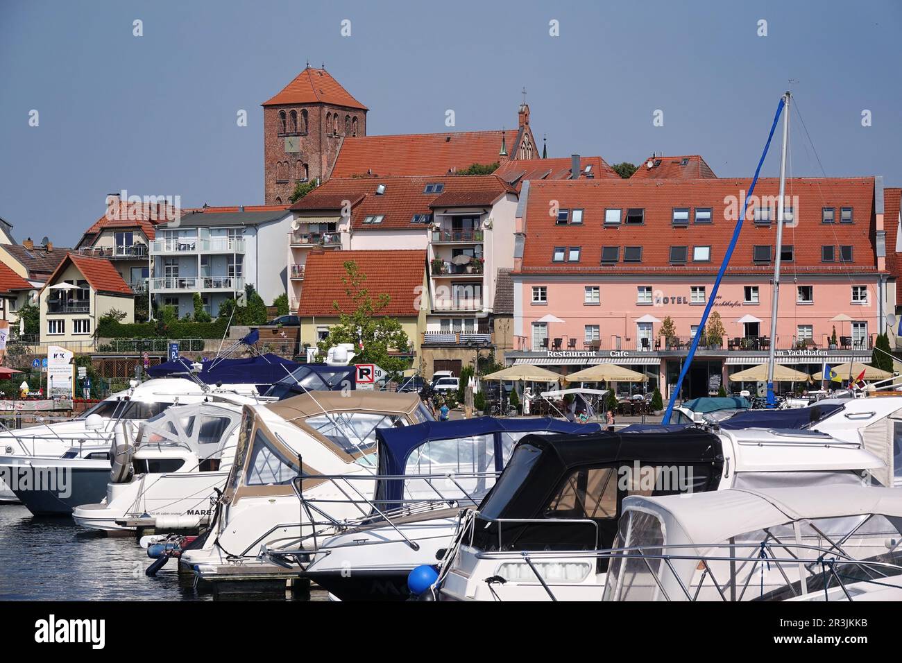 Port in Waren on the Mueritz Stock Photo - Alamy