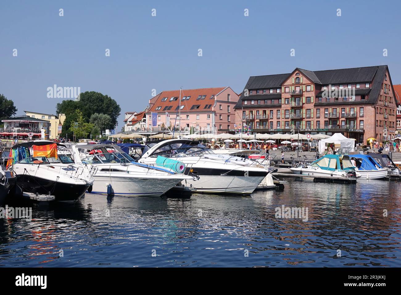 Port in Waren on the MÃ¼ritz Stock Photo - Alamy