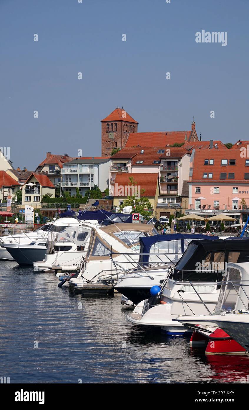 Port in Waren on the Mueritz Stock Photo - Alamy
