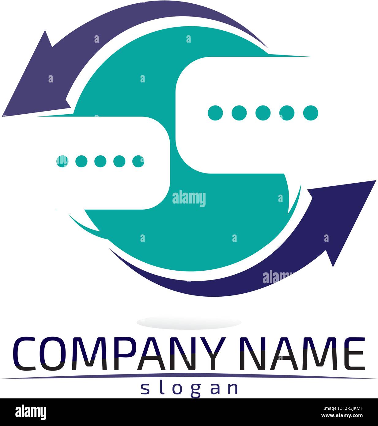 chat and message symbol vector logo design Stock Vector Image & Art - Alamy