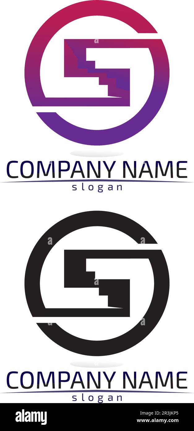 Business corporate letter S logo design vector Stock Vector Image & Art ...