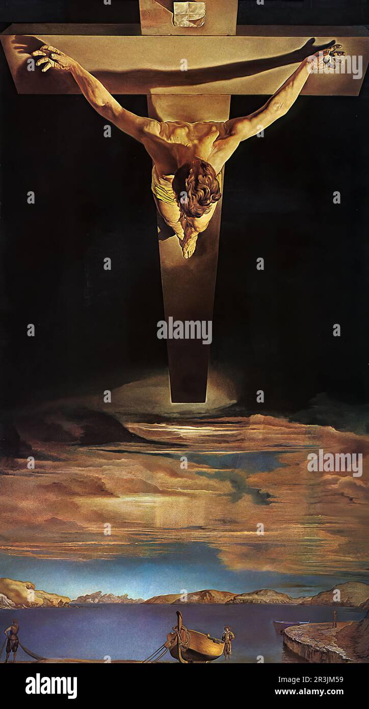 Salvador Dali - Christ Of St John Of The Cross Stock Photo - Alamy