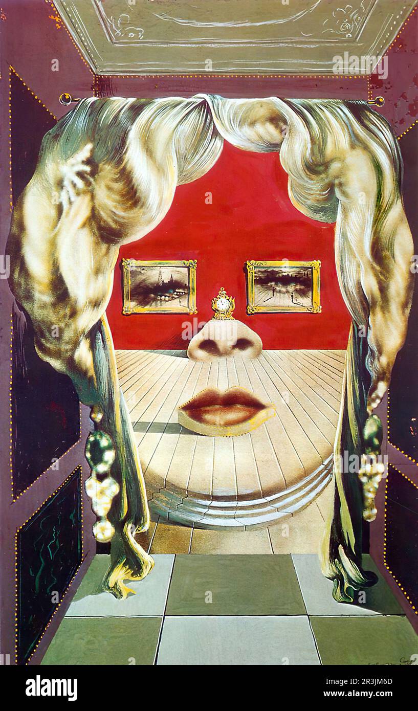 Dali face painting hi-res stock photography and images - Alamy