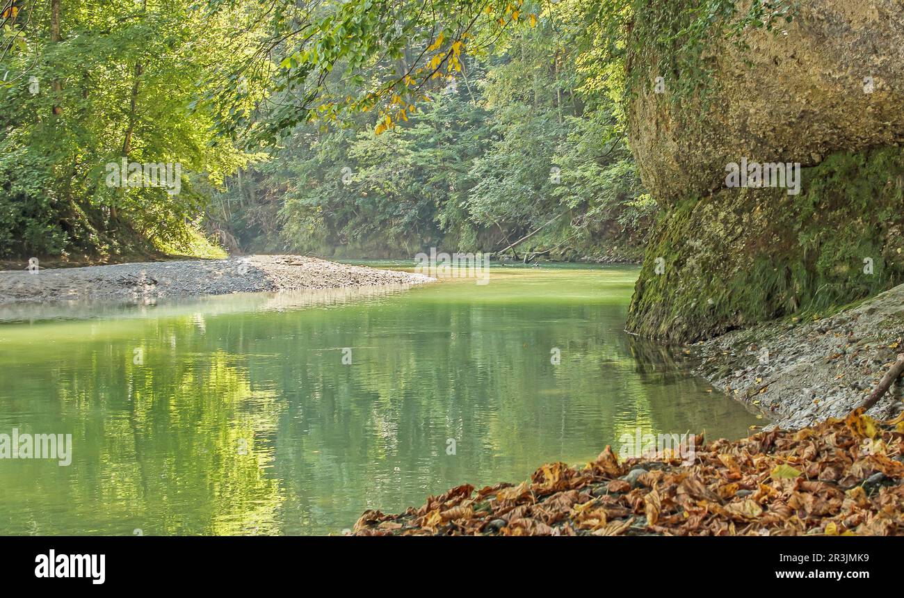 Aeuli Gorge in the Thur Valley near Lichtensteig, Canton St. Gallen ...