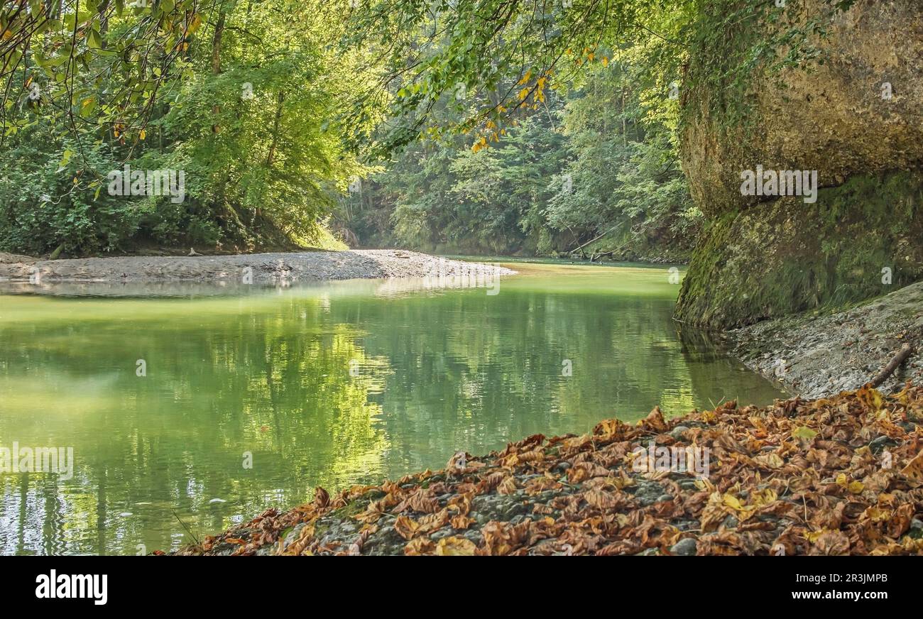 Aeuli Gorge in the Thur Valley near Lichtensteig, Canton St. Gallen ...