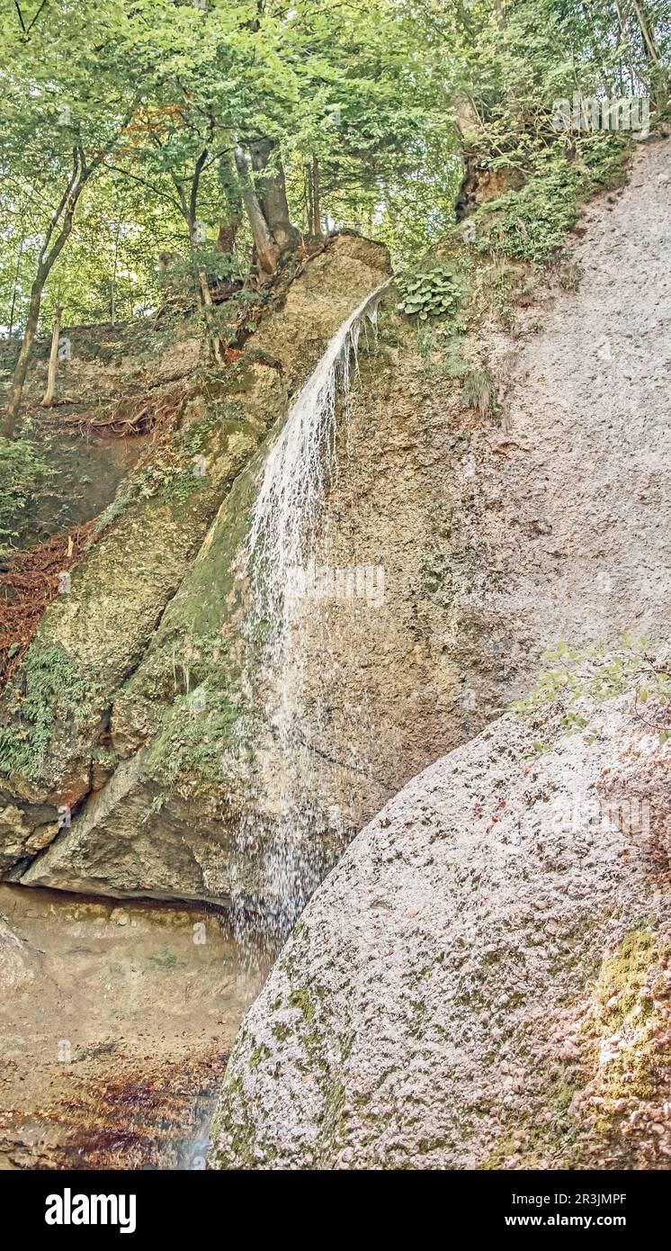 Aeuli Gorge in the Thur Valley near Lichtensteig, Canton St. Gallen ...