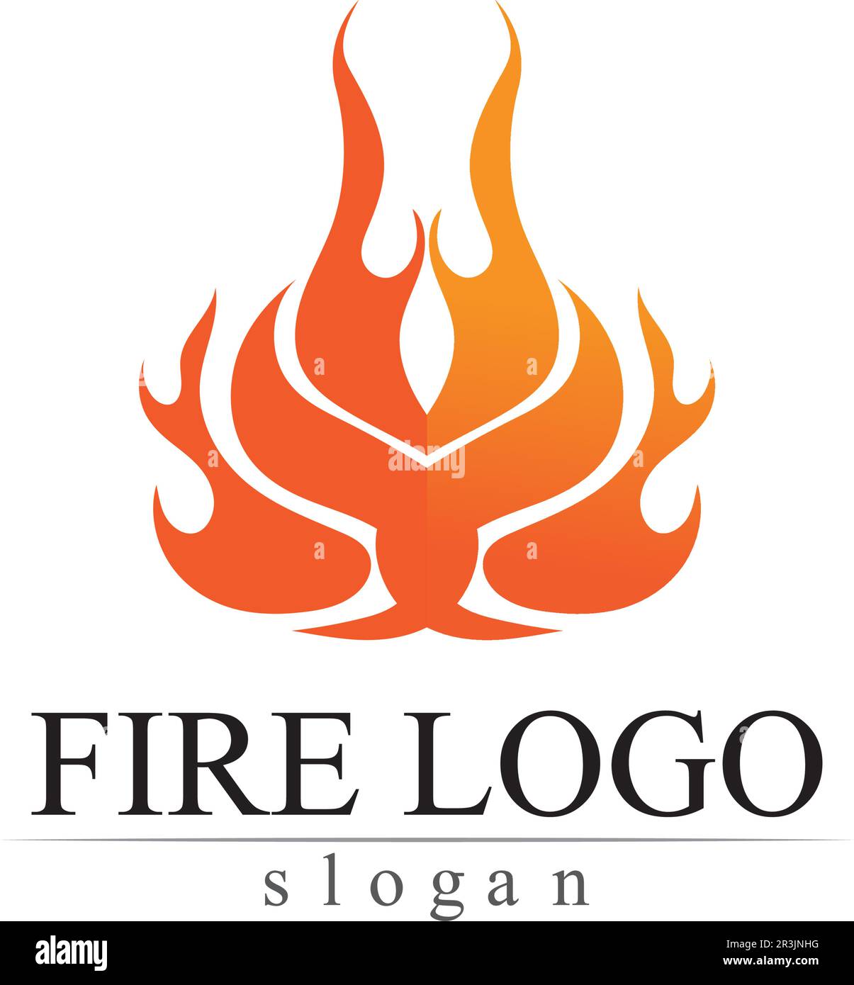Fire flame nature logo and symbols icons template Stock Vector Image ...