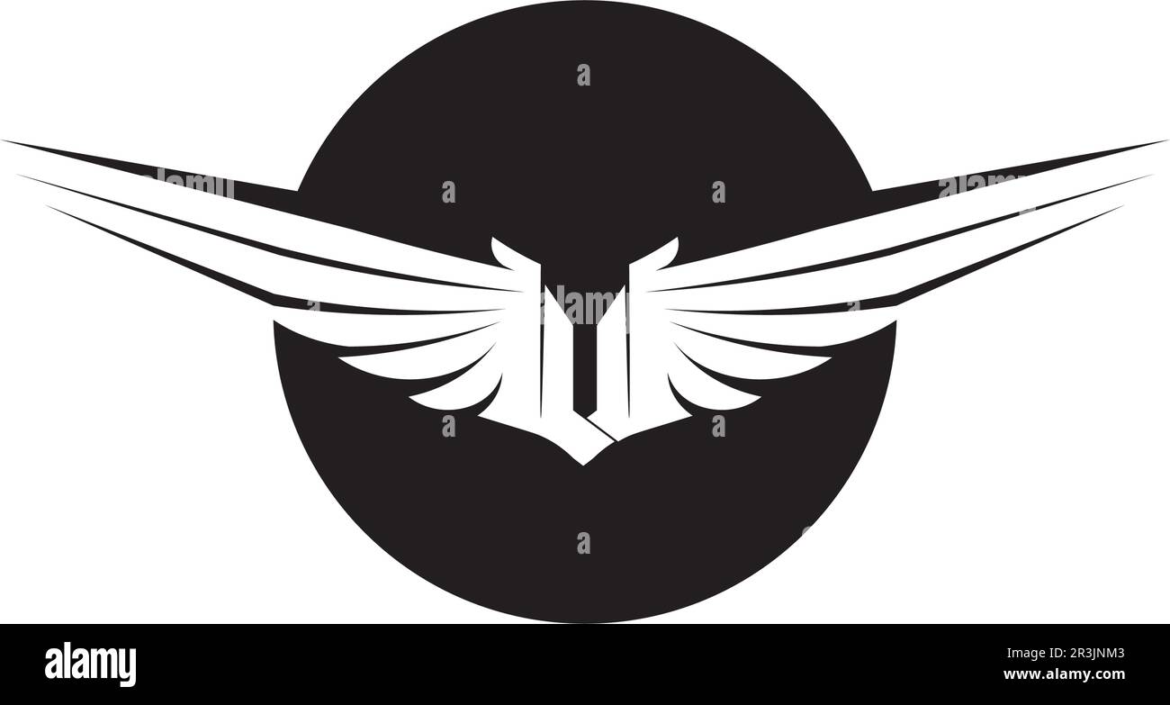 Falcon Wings Logo Template vector icon logo design Stock Vector Image ...