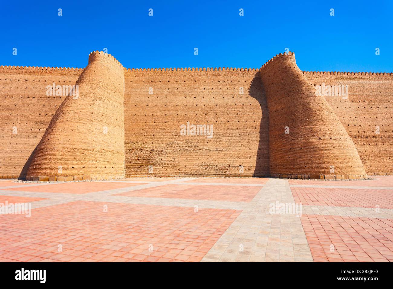 The Ark of Bukhara walls. The Ark Citadel is an ancient massive ...