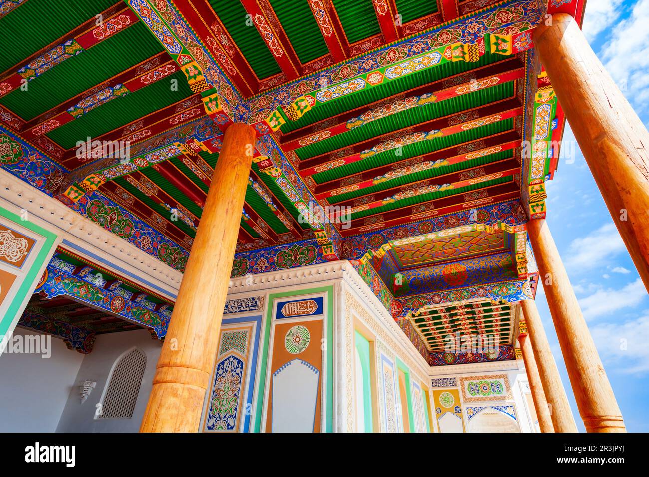 Hazrat Khizr or Hazret Hyzr Mosque in the Samarkand city in Uzbekistan ...