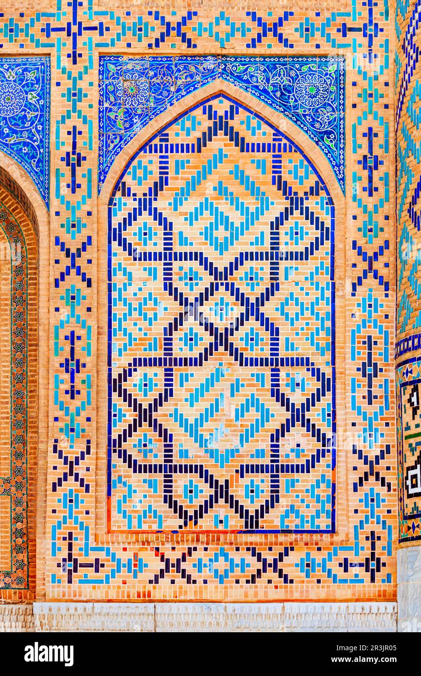Registan mosaic pattern design background of ceramic tiles of Registan ...