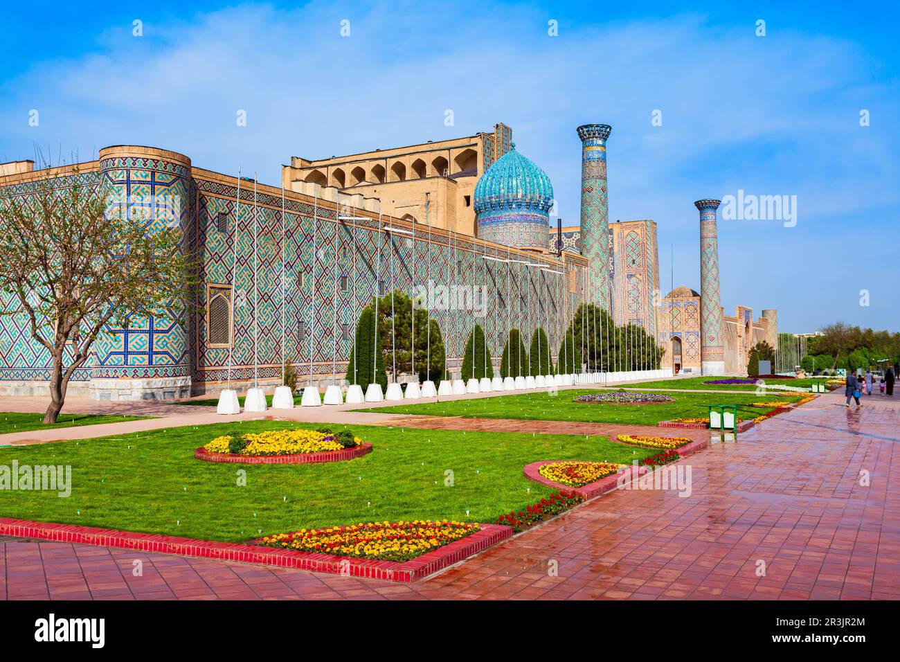 Registan Madrasah. Registan is an ancient city, Samarkand in Uzbekistan ...