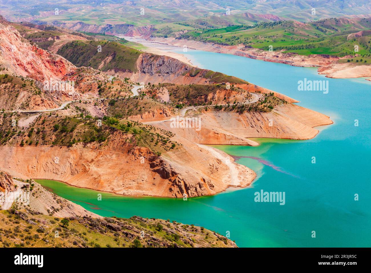 Lake Hisorak is a water reservoir near Shahrisabz city in Uzbekistan ...
