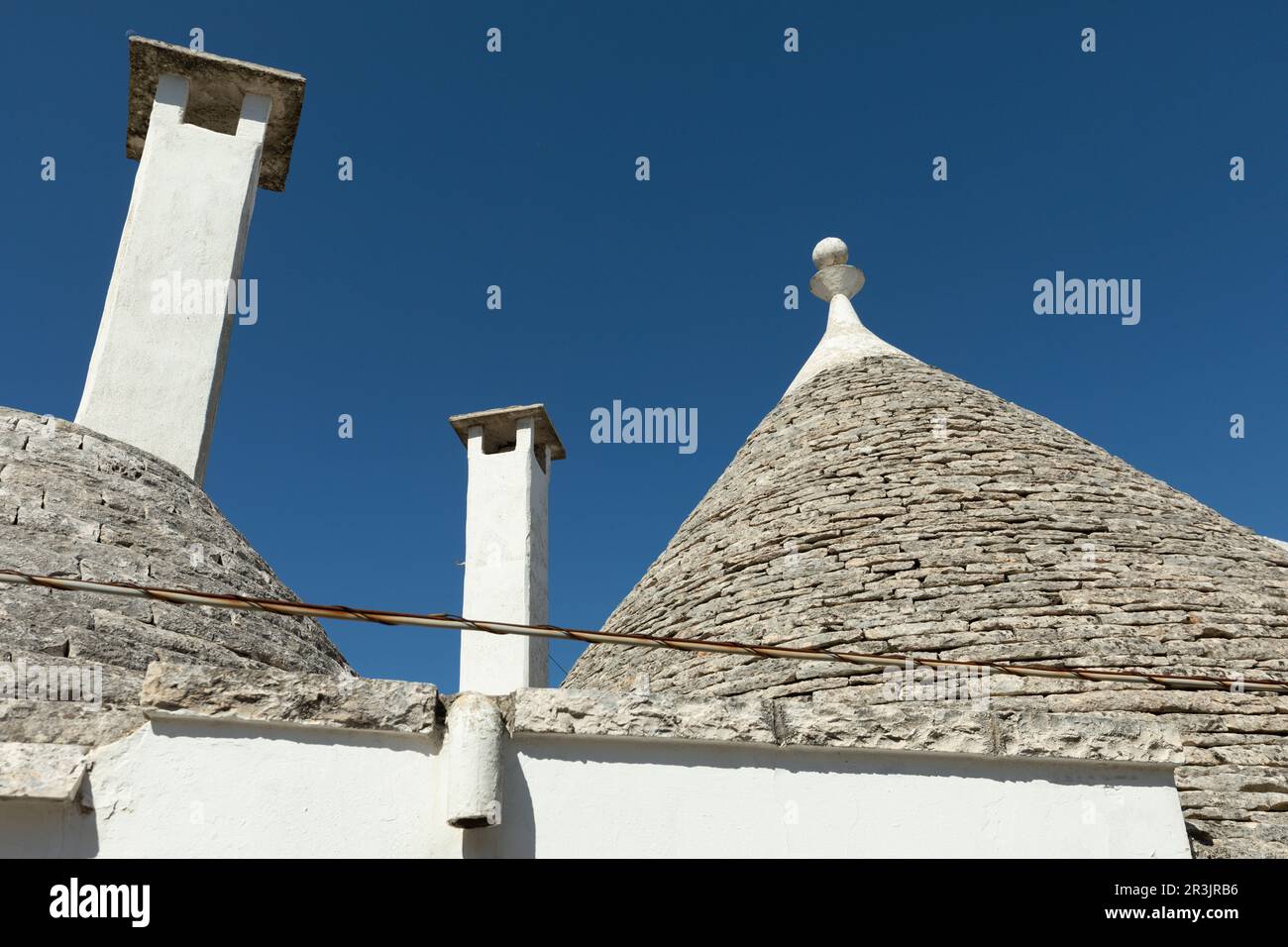 Roofs of Trullo houses in Alberobello, Pulia, Italy Stock Photo - Alamy