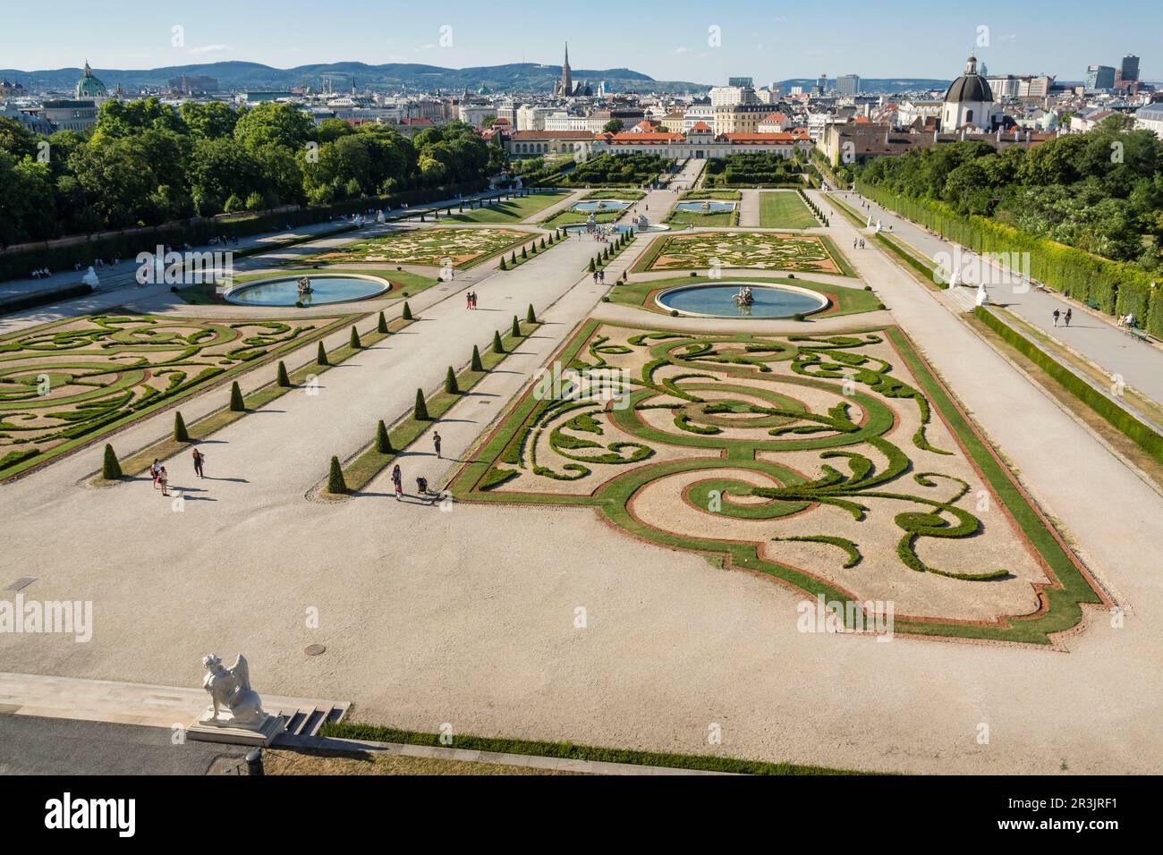 Belvedere Palace, Baroque style, built between 1714 and 1723 for Prince ...