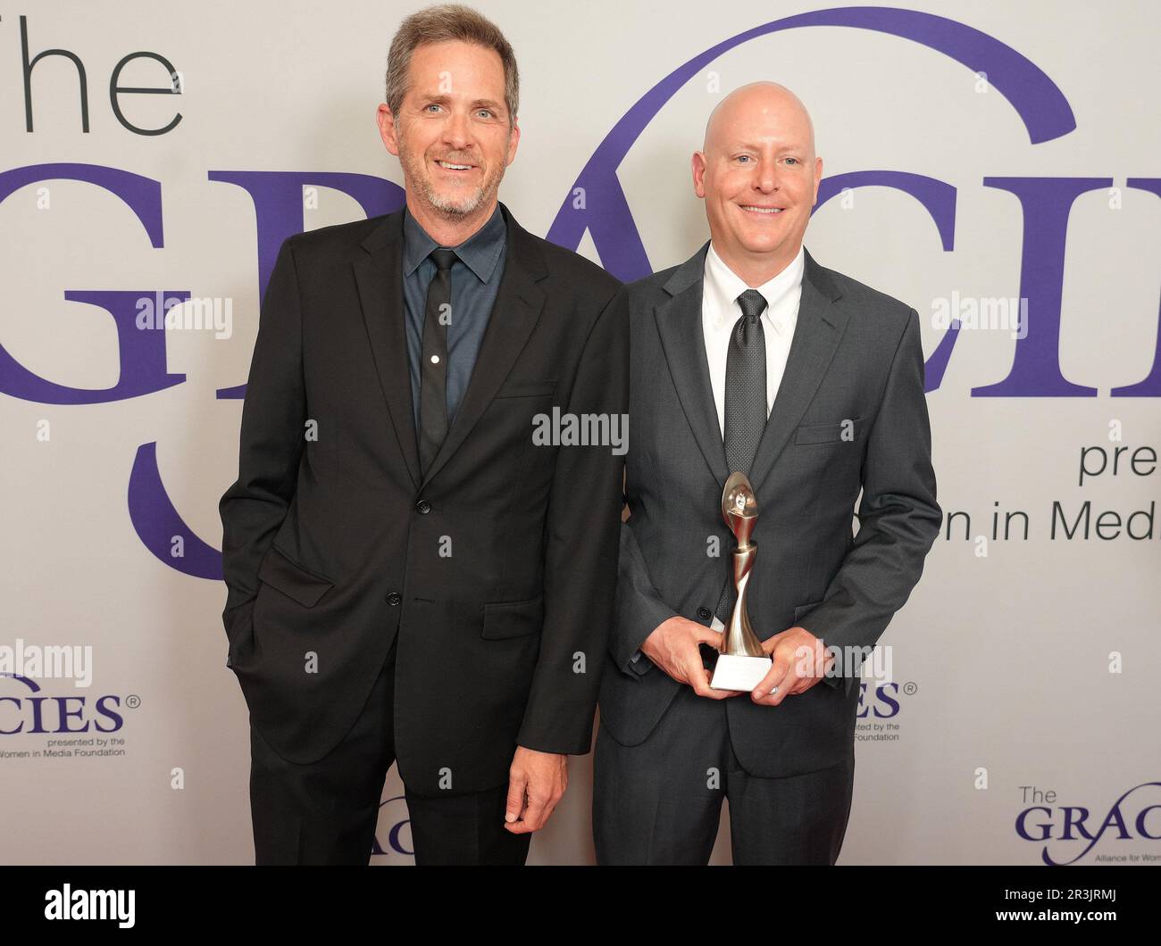 Los Angeles, USA. 23rd May, 2023. (L-R) Eric Neel and Chris Buckle at The Alliance For Women In ...