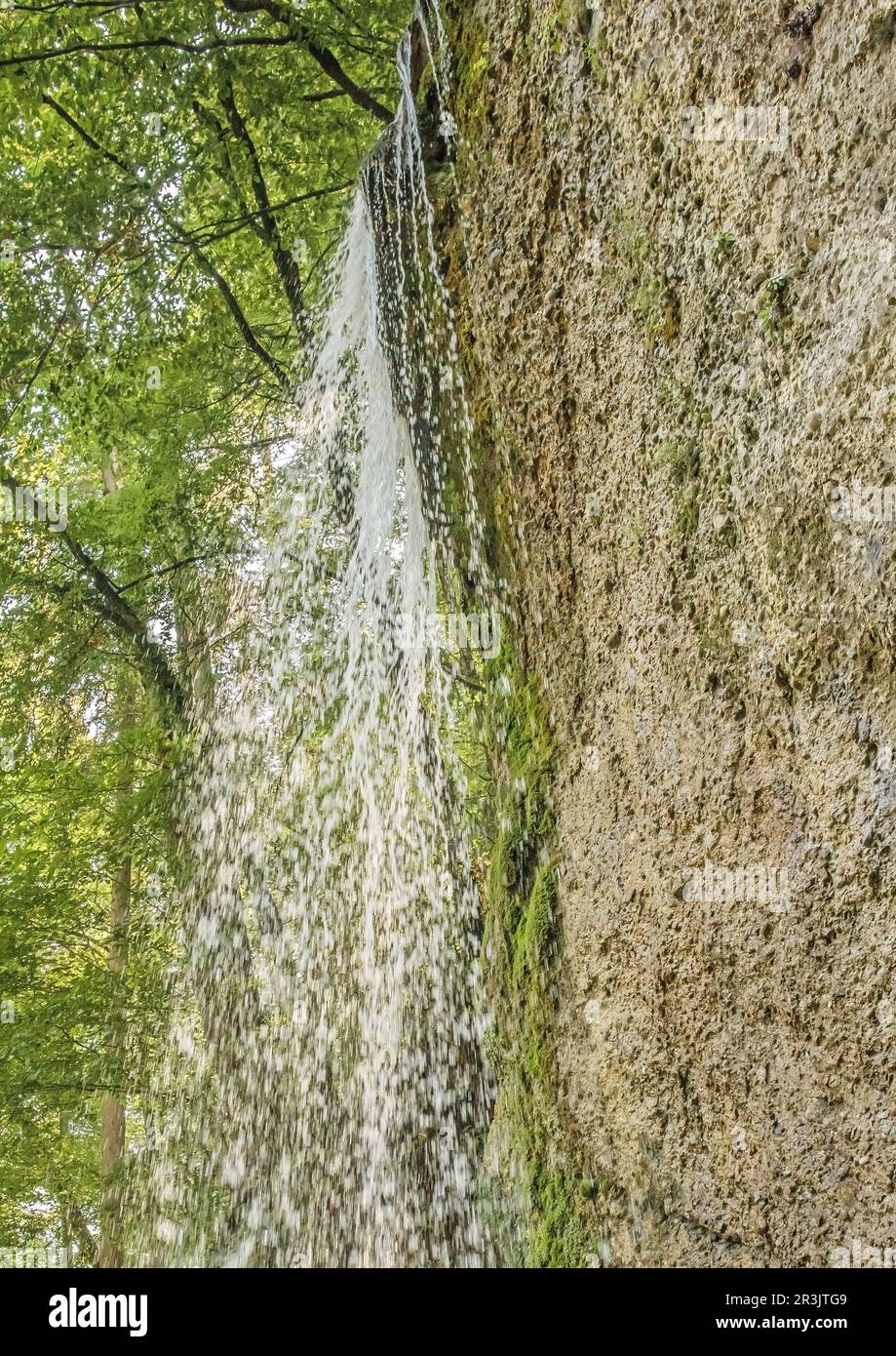 Waterfall in the Aeuli Gorge, Thur Valley, Switzerland Stock Photo - Alamy