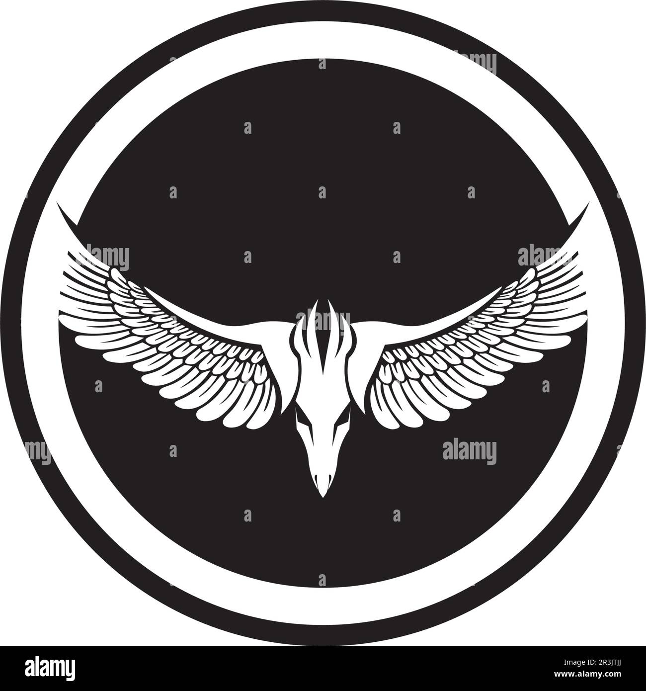 Falcon Wings Logo Template vector icon logo design Stock Vector Image ...