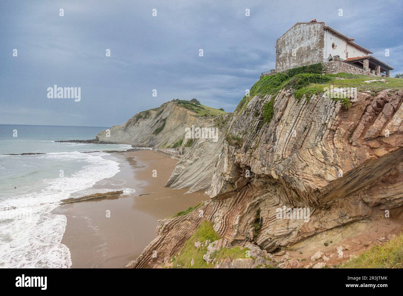 ermita de San Telmo, Zumaia, Guipuzcoa, Euzkadi, Spain Stock Photo - Alamy