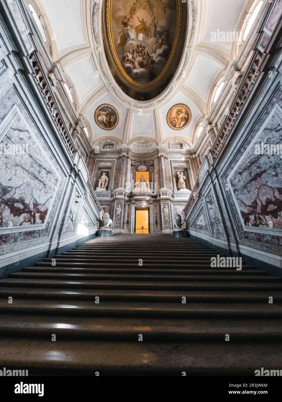 Internal staircase of a royal palace Stock Photo - Alamy