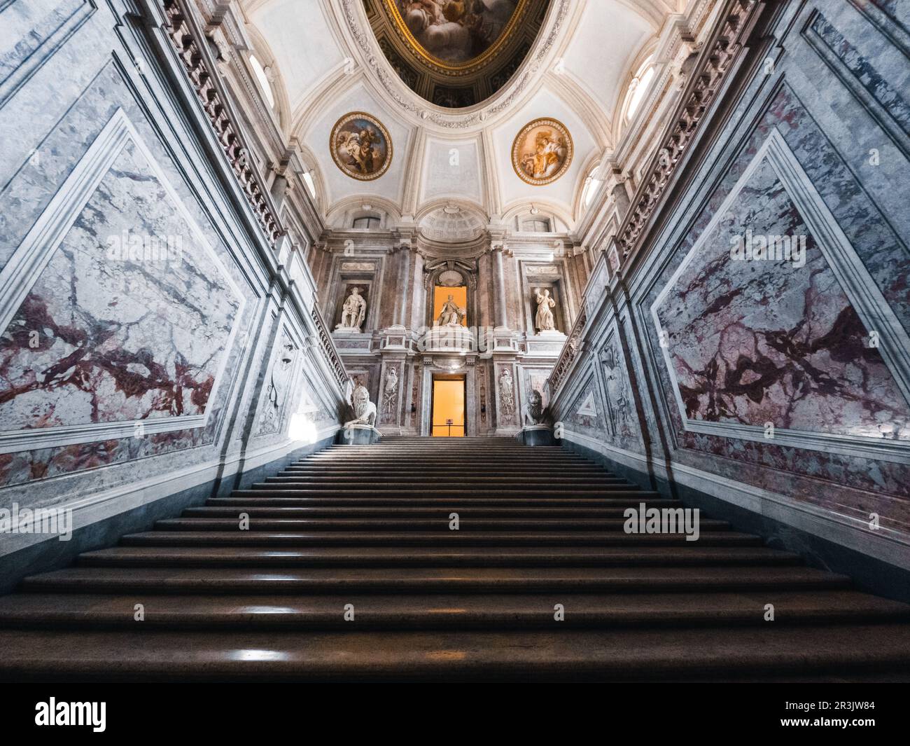 Internal staircase of a royal palace Stock Photo - Alamy