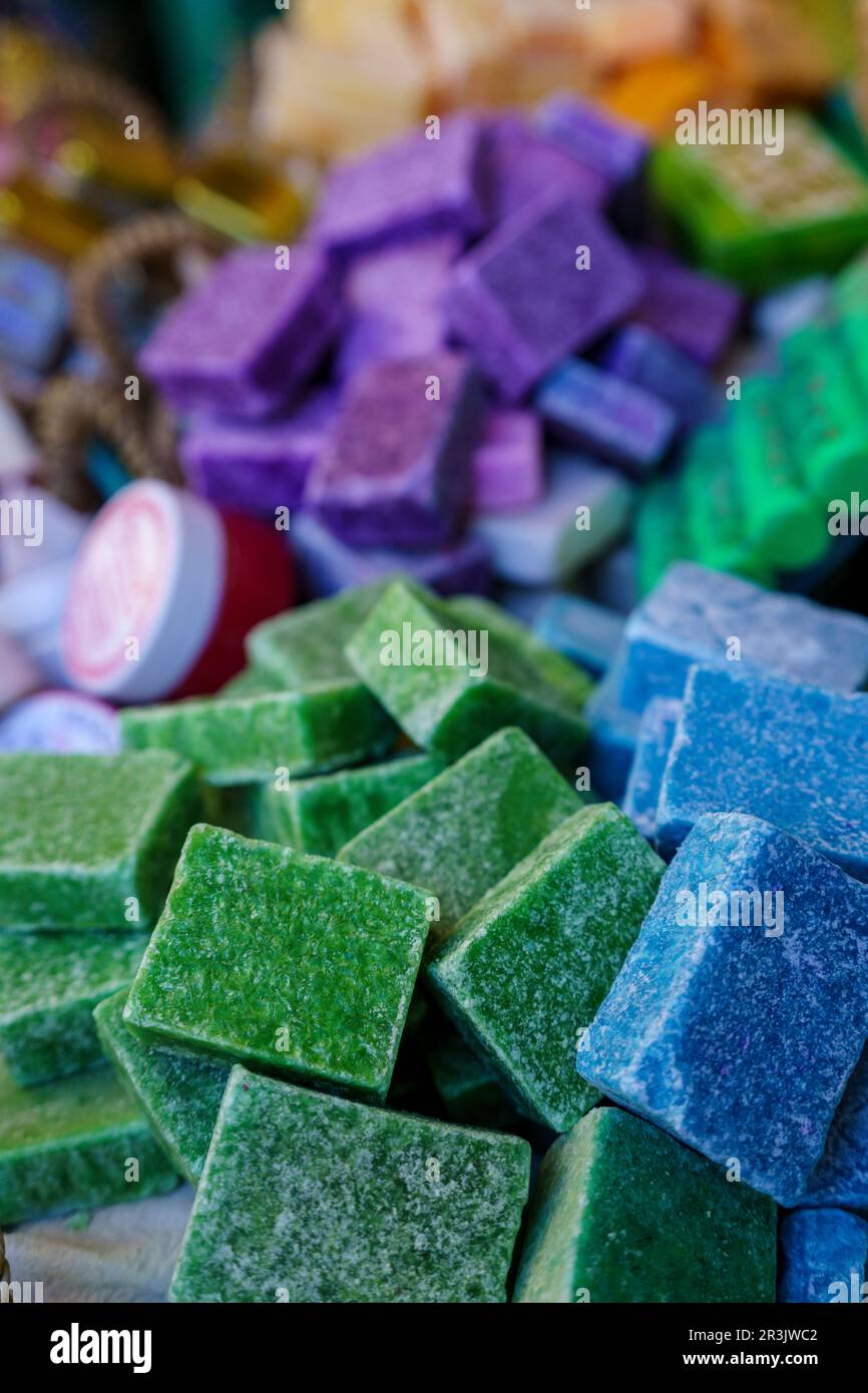scented paste cubes, Fez, morocco, africa Stock Photo - Alamy