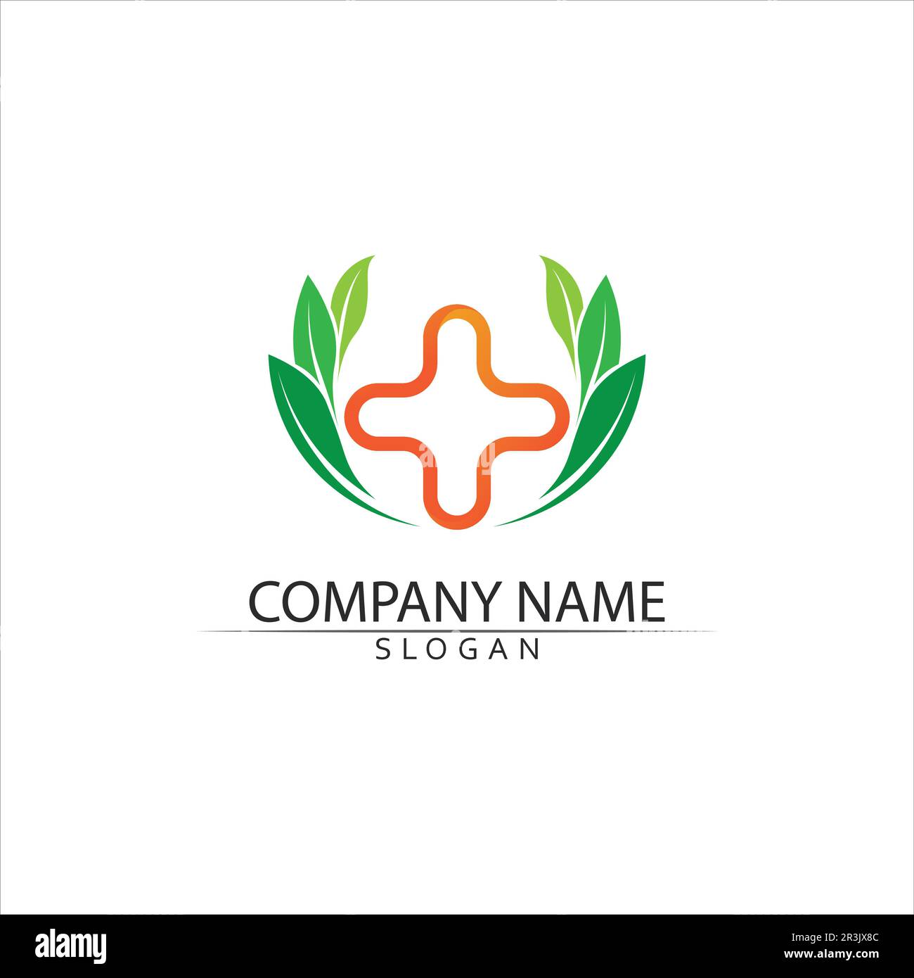 Health medical logo template hi-res stock photography and images - Alamy