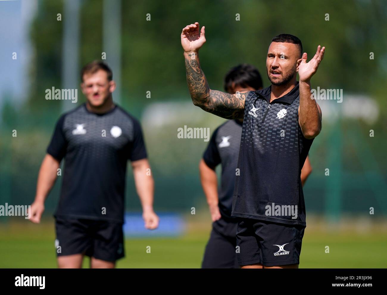 Barbarians' Quade Cooper during a training session at Latymer Upper ...