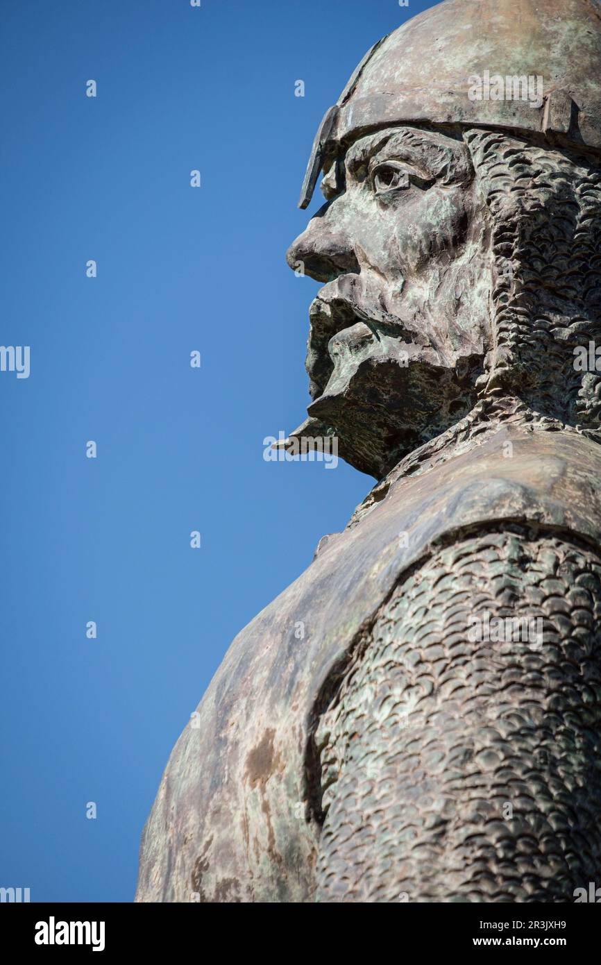 Rodrigo Díaz de Vivar, el Cid Campeador, obra de Luis Moreno Cutando ...