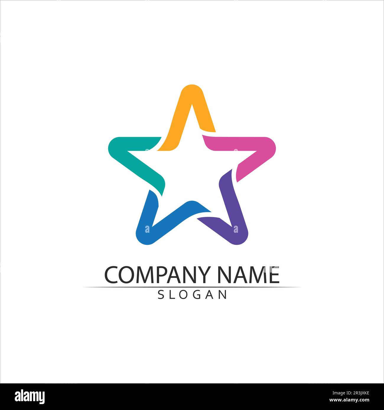 Star logo vector icon template Stock Vector Images - Alamy