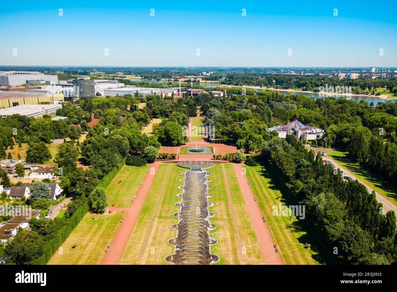 Nordpark is a public green area in the Stockum district in Dusseldorf ...
