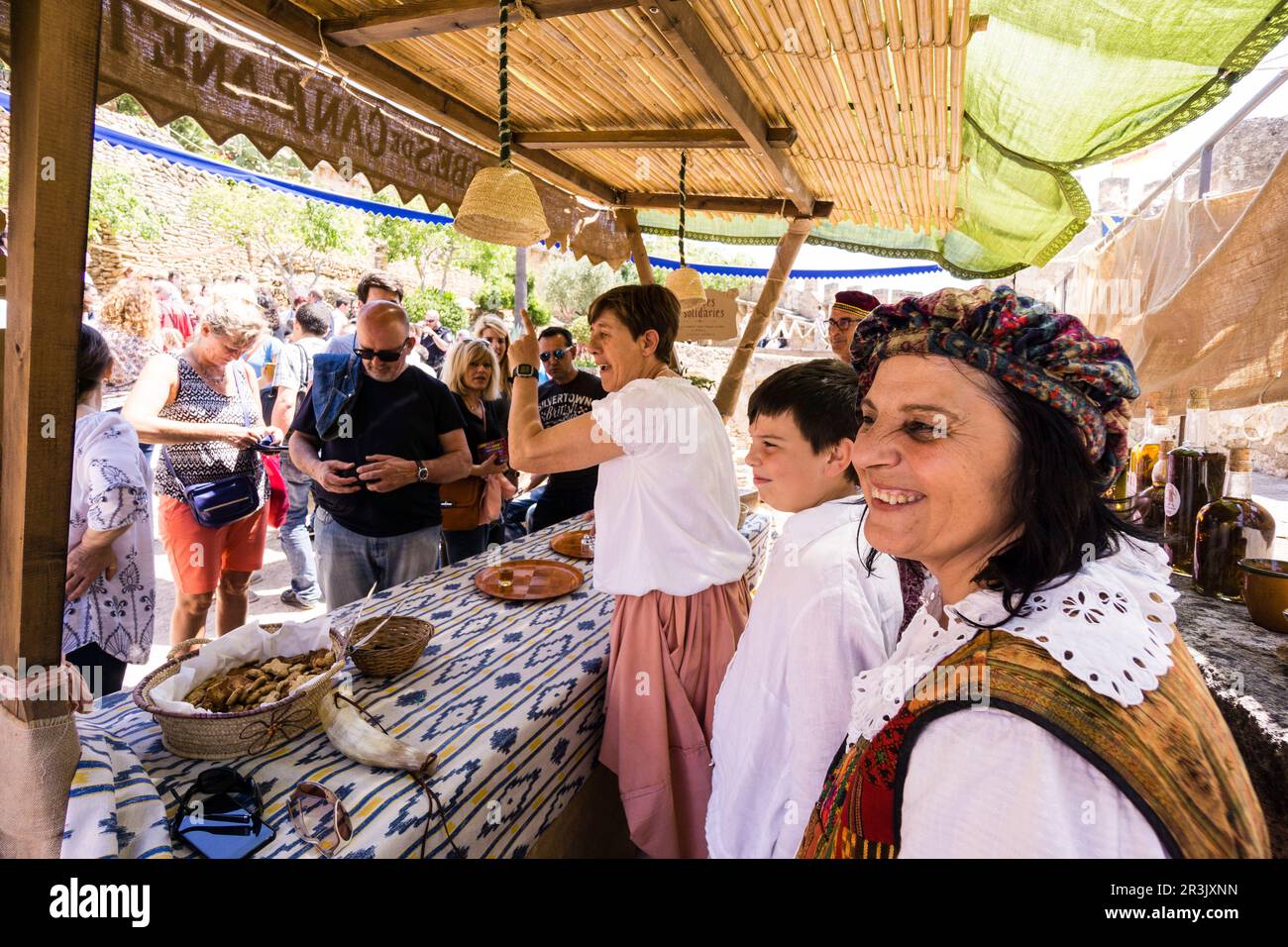 Capdepera Medieval Fair, Mercat Medieval, Inside the walled enclosure ...