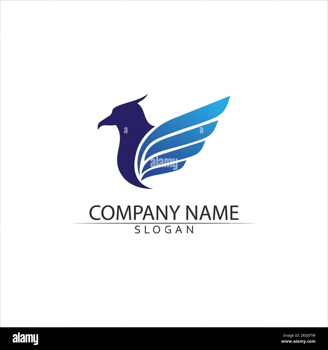 Falcon Logo Template vector illustration design Stock Vector Image ...