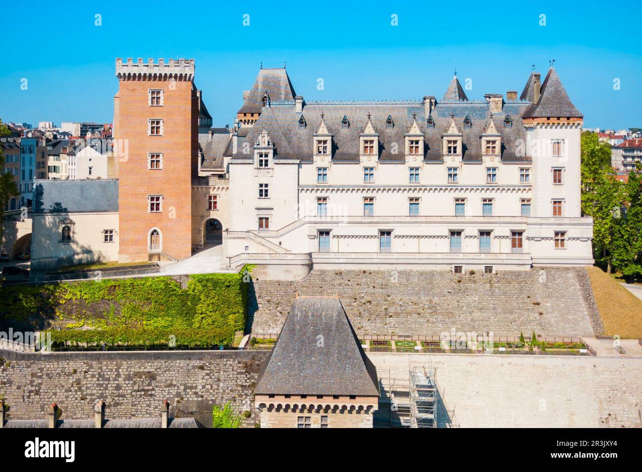 Chateau de Pau is a castle in the centre of Pau city in France Stock ...