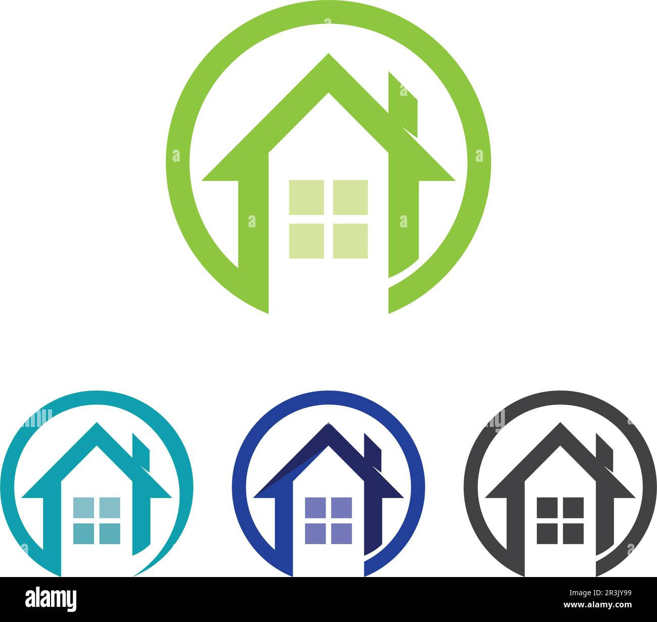 Real estate and home buildings logo icons template Stock Vector Image ...