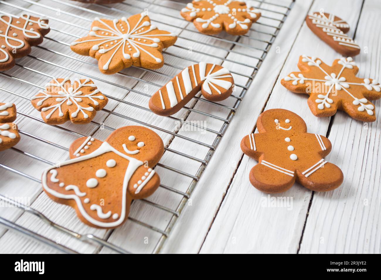 Festive gingerbread cake decorated hi-res stock photography and images ...