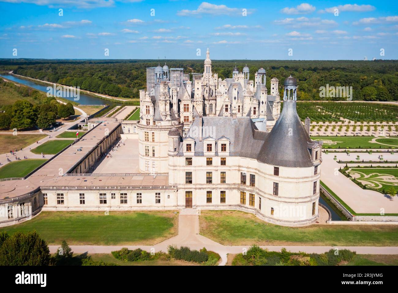 Chateau de Chambord is the largest castle in the Loire valley, France ...