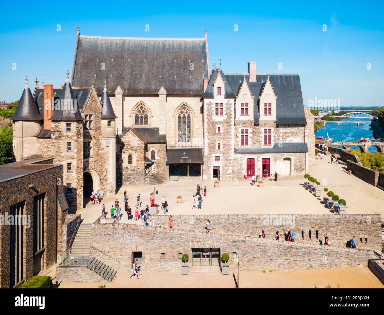 Chateau Angers is a castle in Angers city in Loire Valley, western in ...