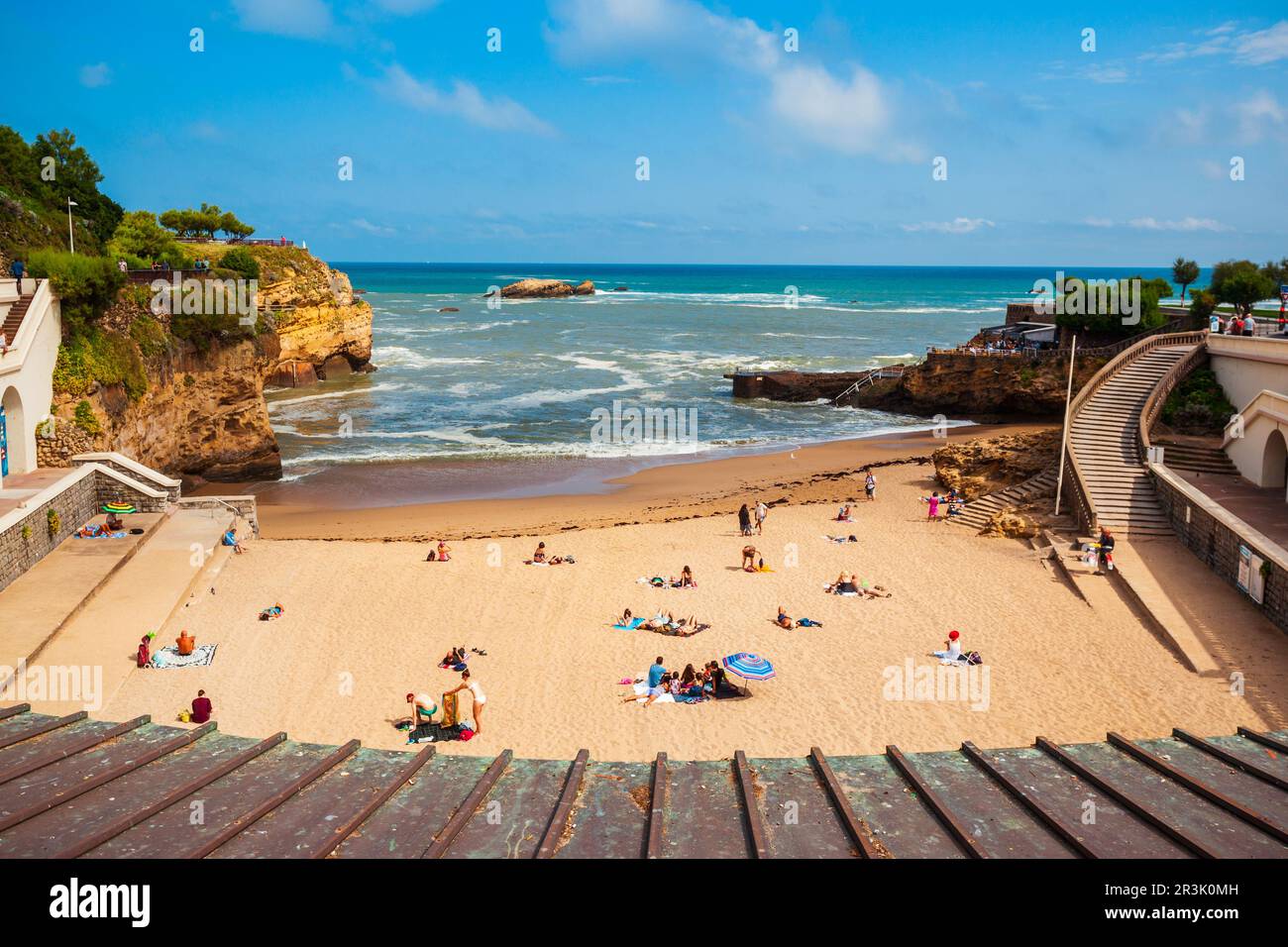 Plage du Port Vieux is a public beach in Biarritz city on the Bay of ...