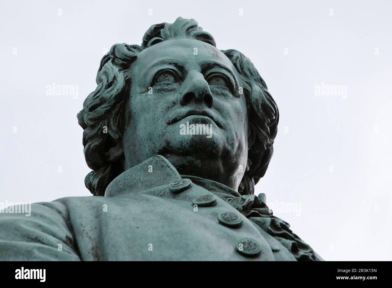 Johann Wolfgang von Goethe, double statue Goethe-Schiller Monument ...