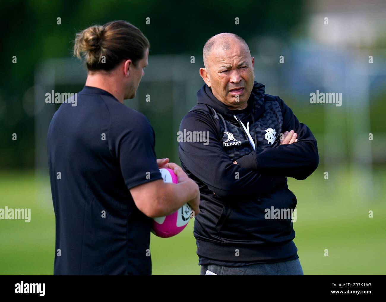 Barbarians coach Eddie Jones during a training session at Latymer Upper ...