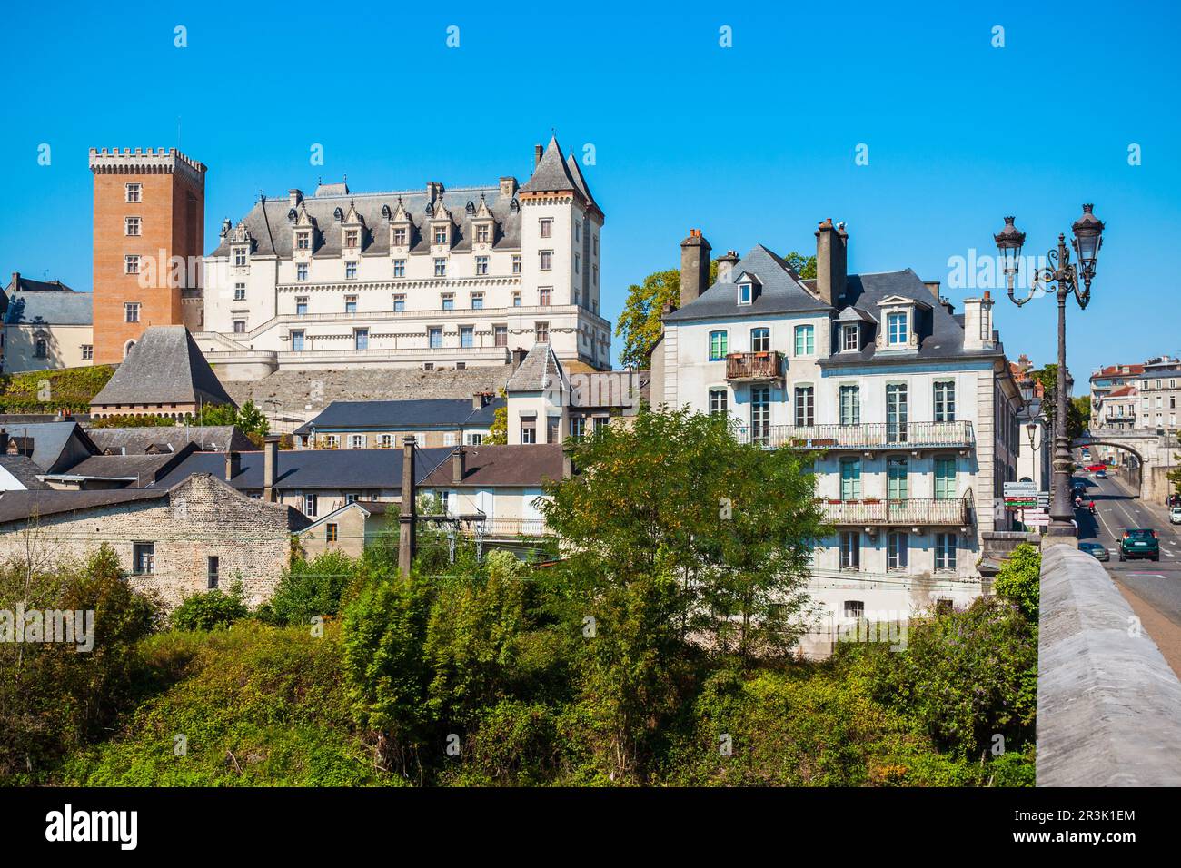 Chateau de Pau is a castle in the centre of Pau city in France Stock ...