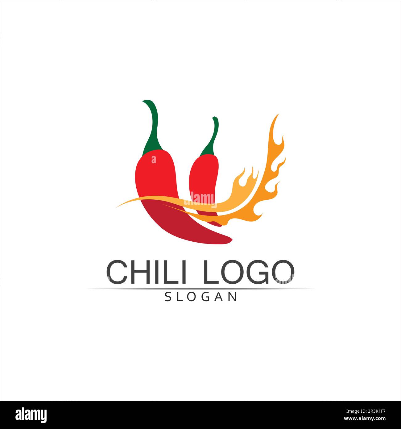 Red hot natural chili icon Template vector Illustration Stock Vector ...